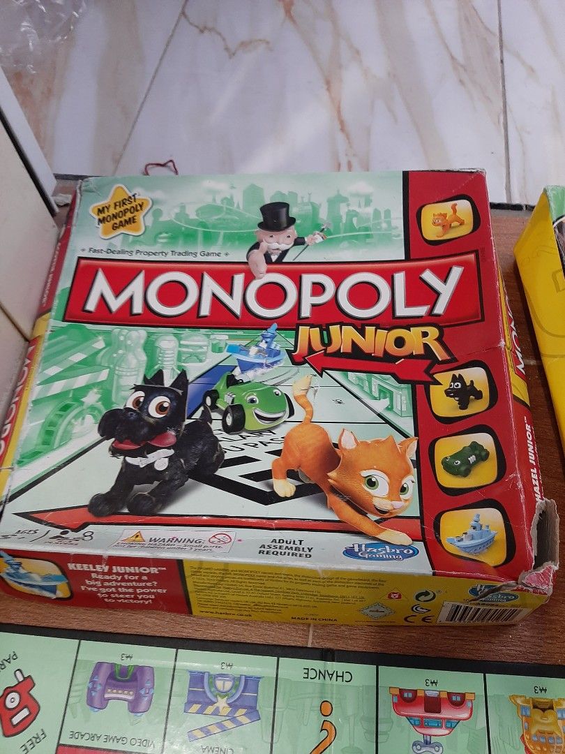 Monopoly junior hasbro, Toys & Collectibles, Permainan Papan & Kartu di Carousell