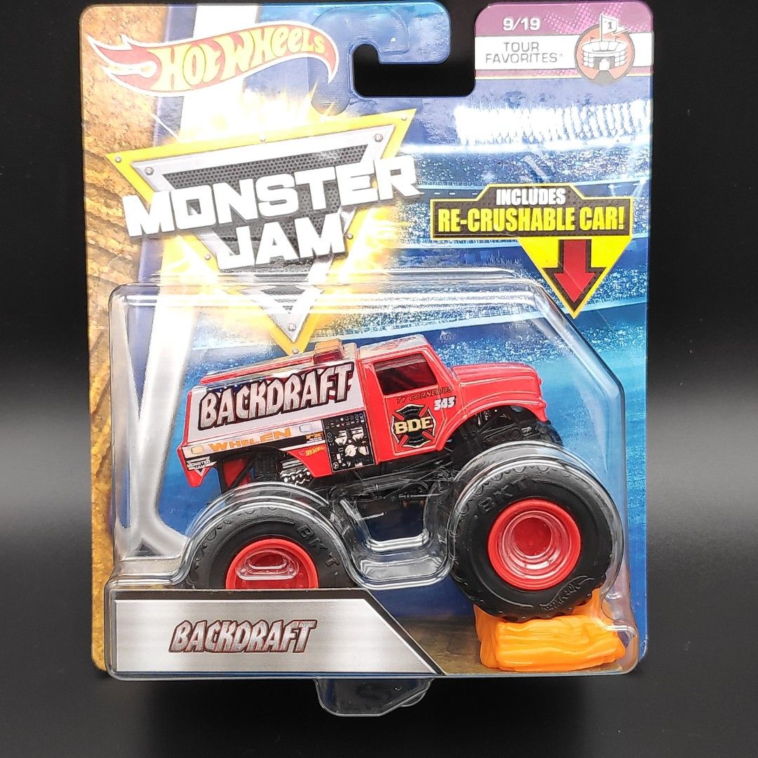Monster Jam Bigfoot Hotwheel Backdraft, Hobbies & Toys, Toys & Games on ...