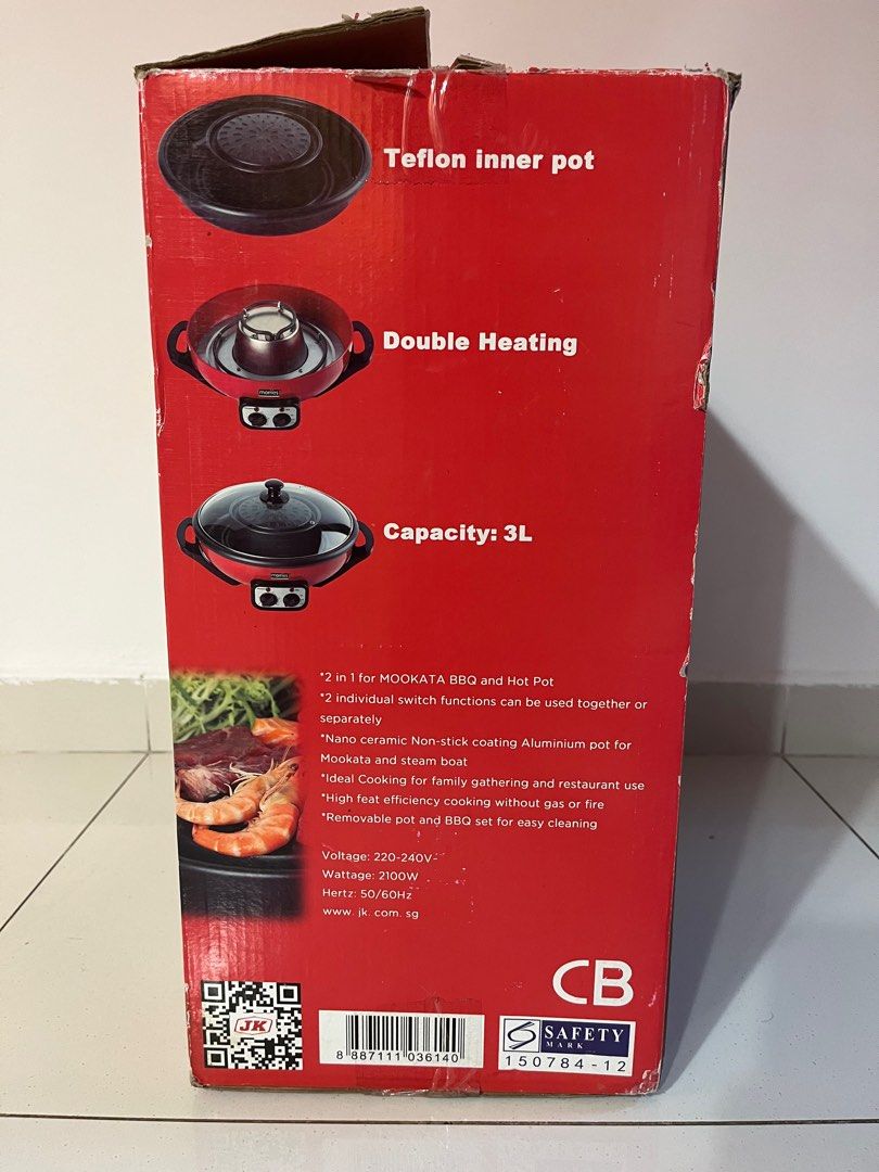 Morries 2in 1 Mookata BBQ Hot Pot, TV & Home Appliances, Kitchen ...