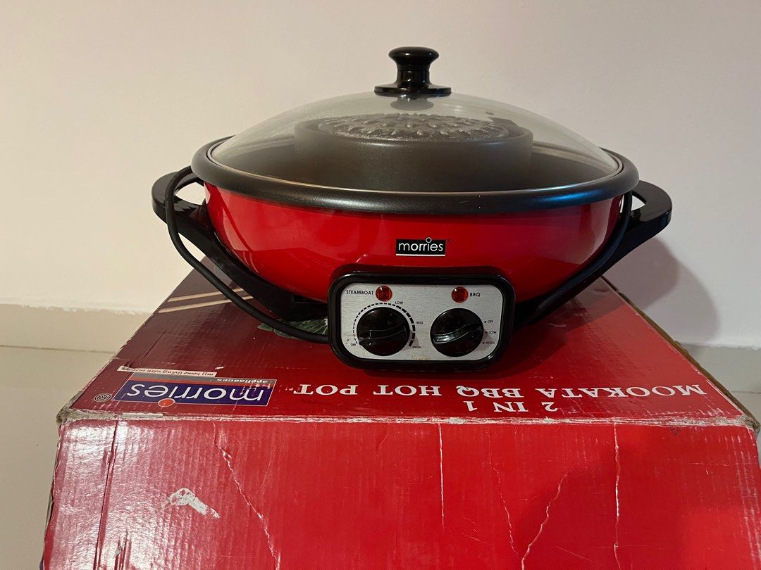 Morries 2in 1 Mookata BBQ Hot Pot, TV & Home Appliances, Kitchen ...