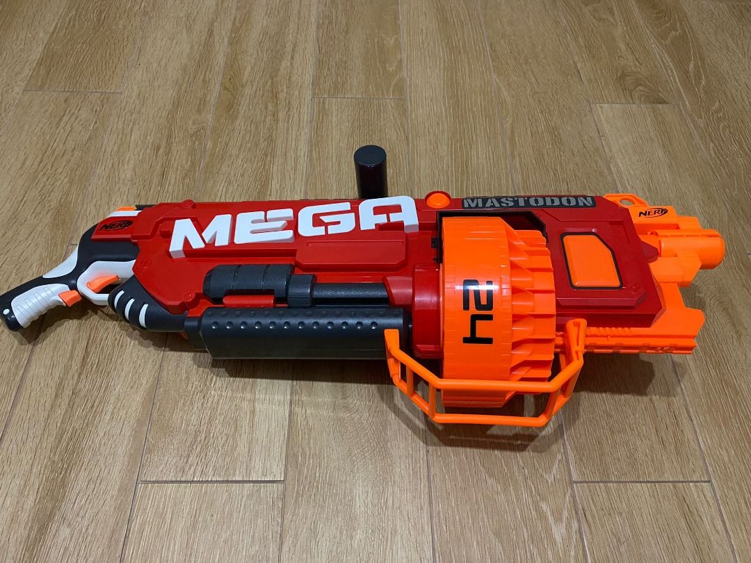 Nerf N-Strike Mega Mastodon Blaster (motorised), Hobbies & Toys, Toys & Games on Carousell