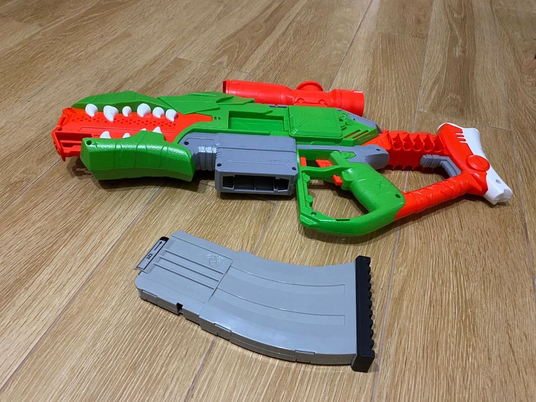Nerf Rex-Rampage Motorized Foam Dart Blaster, Hobbies & Toys, Toys ...