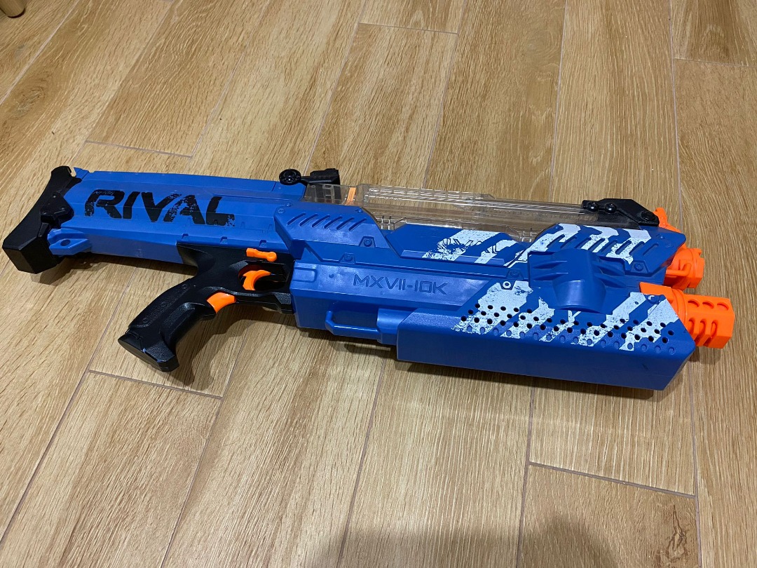 Nerf Rival Nemesis MXVII-10K, Blue, Motorized Nerf Blaster, Hobbies ...