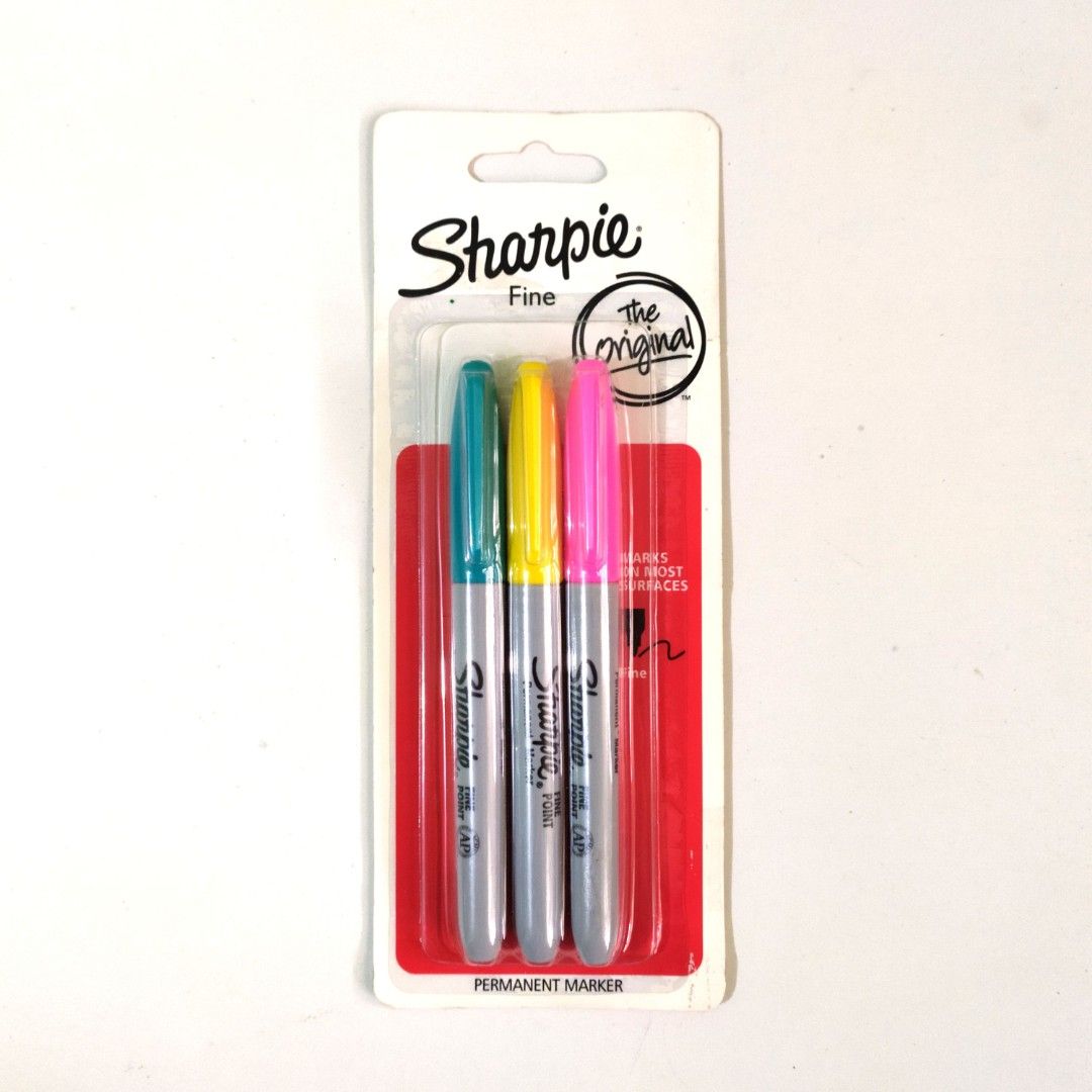 [NEW] Sharpie Fine Marker 3 colors / warna spidol sharpie set isi 3 ...