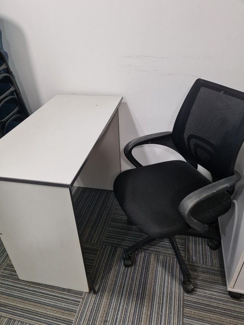 Office Chair and table, Furniture & Home Living, Furniture, Tables ...