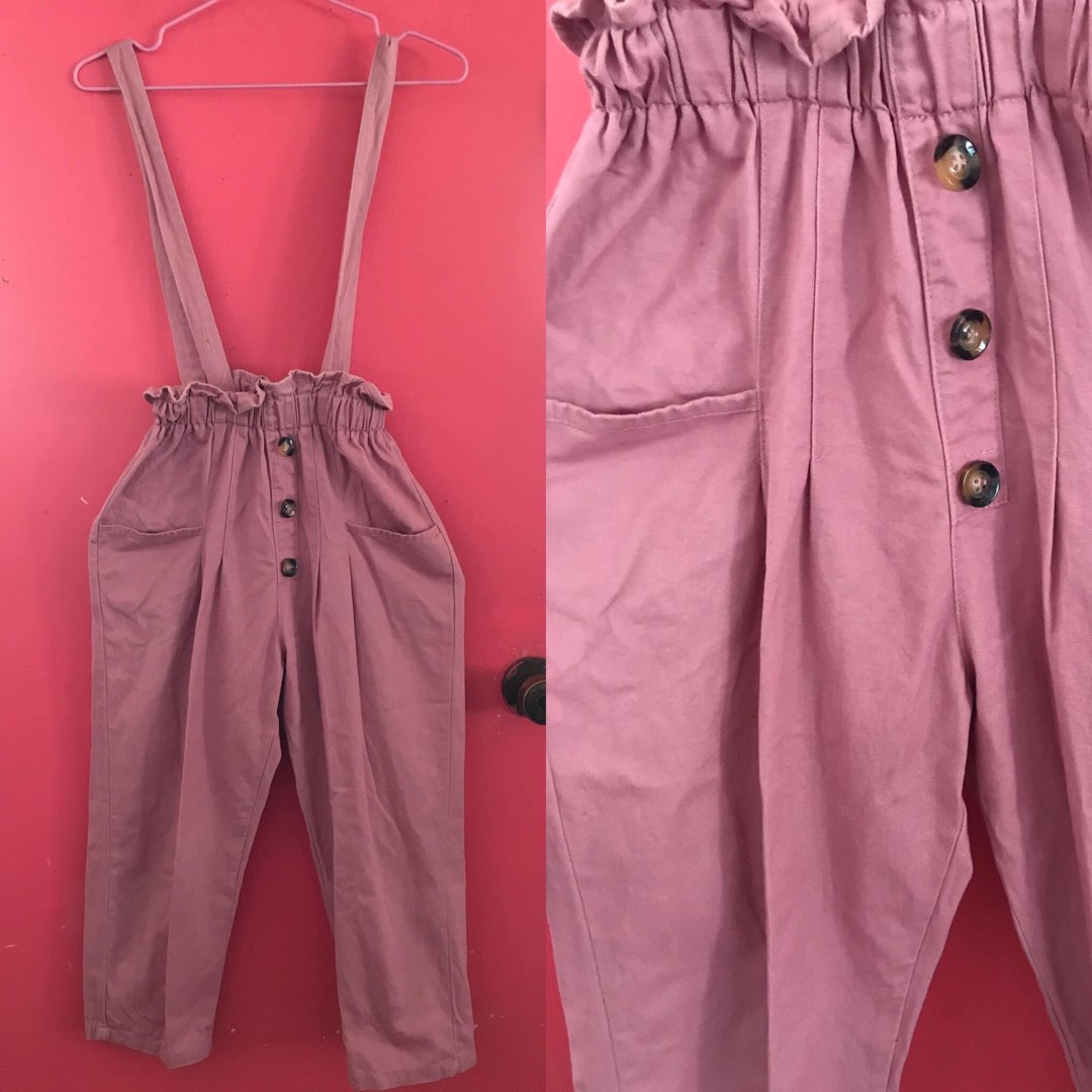 Old rose paper bag style, Women's Fashion, Bottoms, Other Bottoms on ...