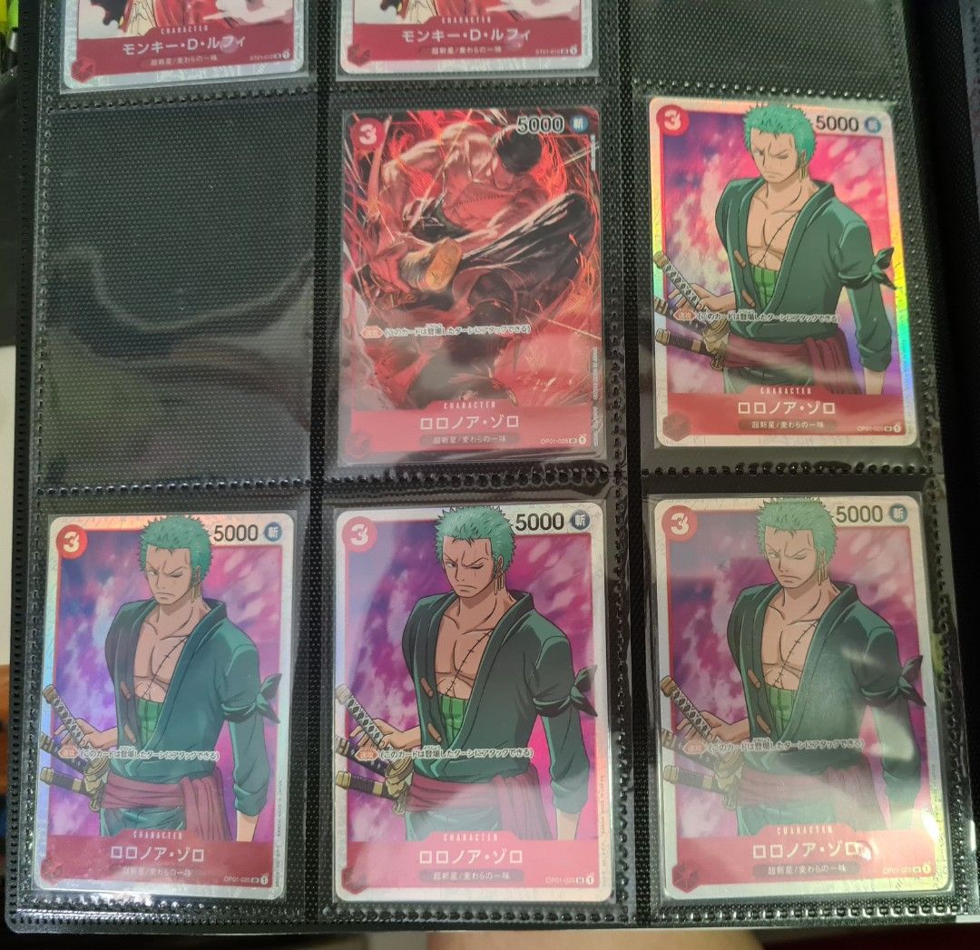 Optcg zoro sr and zoro sr aa set, Hobbies & Toys, Toys & Games on Carousell