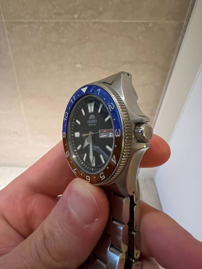 Orient Mako USA II Black Mod, Men's Fashion, Watches & Accessories ...