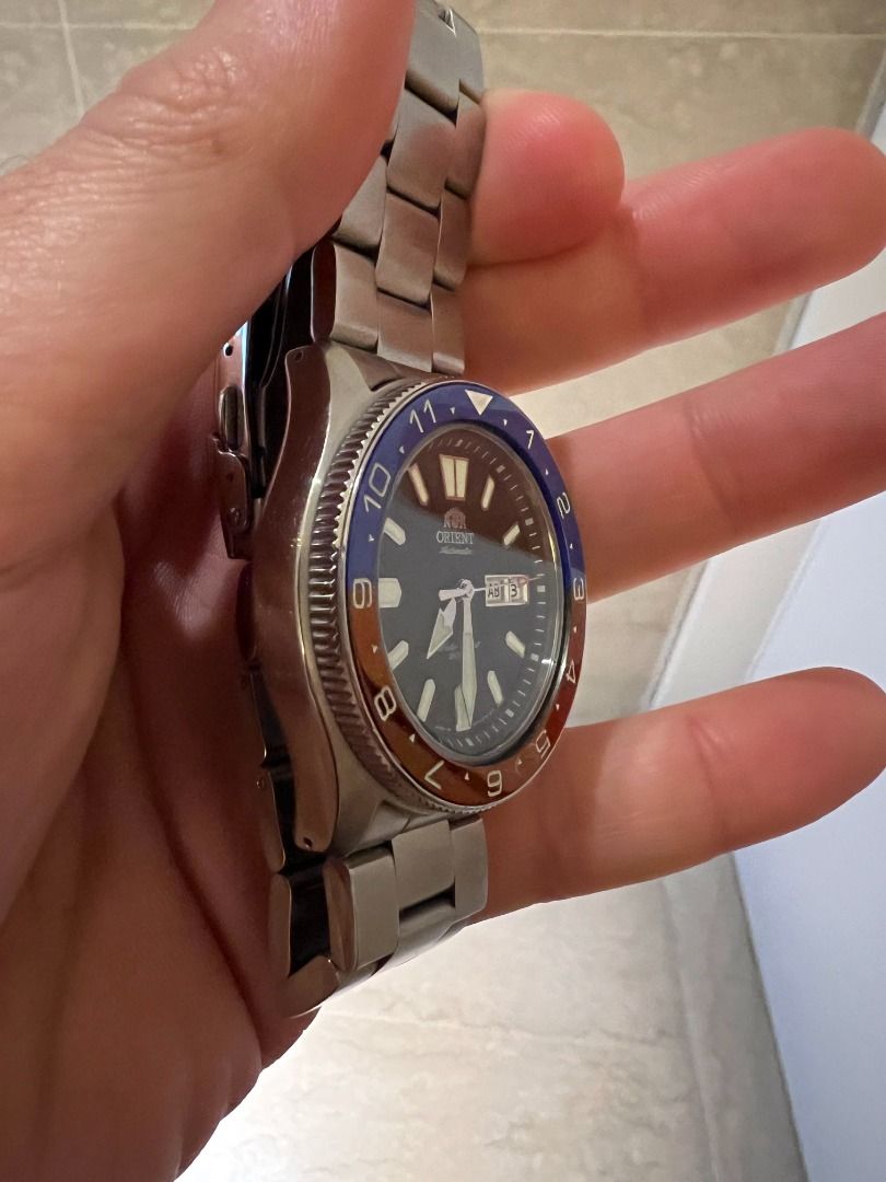 Orient Mako USA II Black Mod, Men's Fashion, Watches & Accessories ...