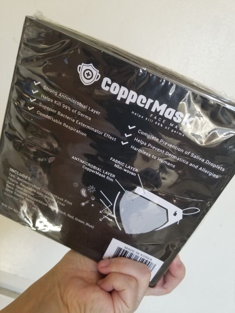 Original Coppermask, Health & Nutrition, Face Masks & Face Shields on ...