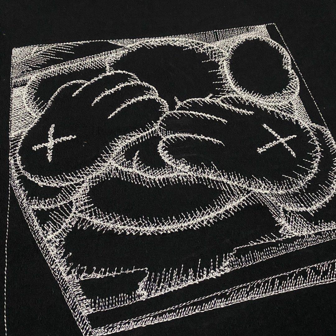 Original Fake x Kaws Embroidery tee // not vintage vtg streetwear ...