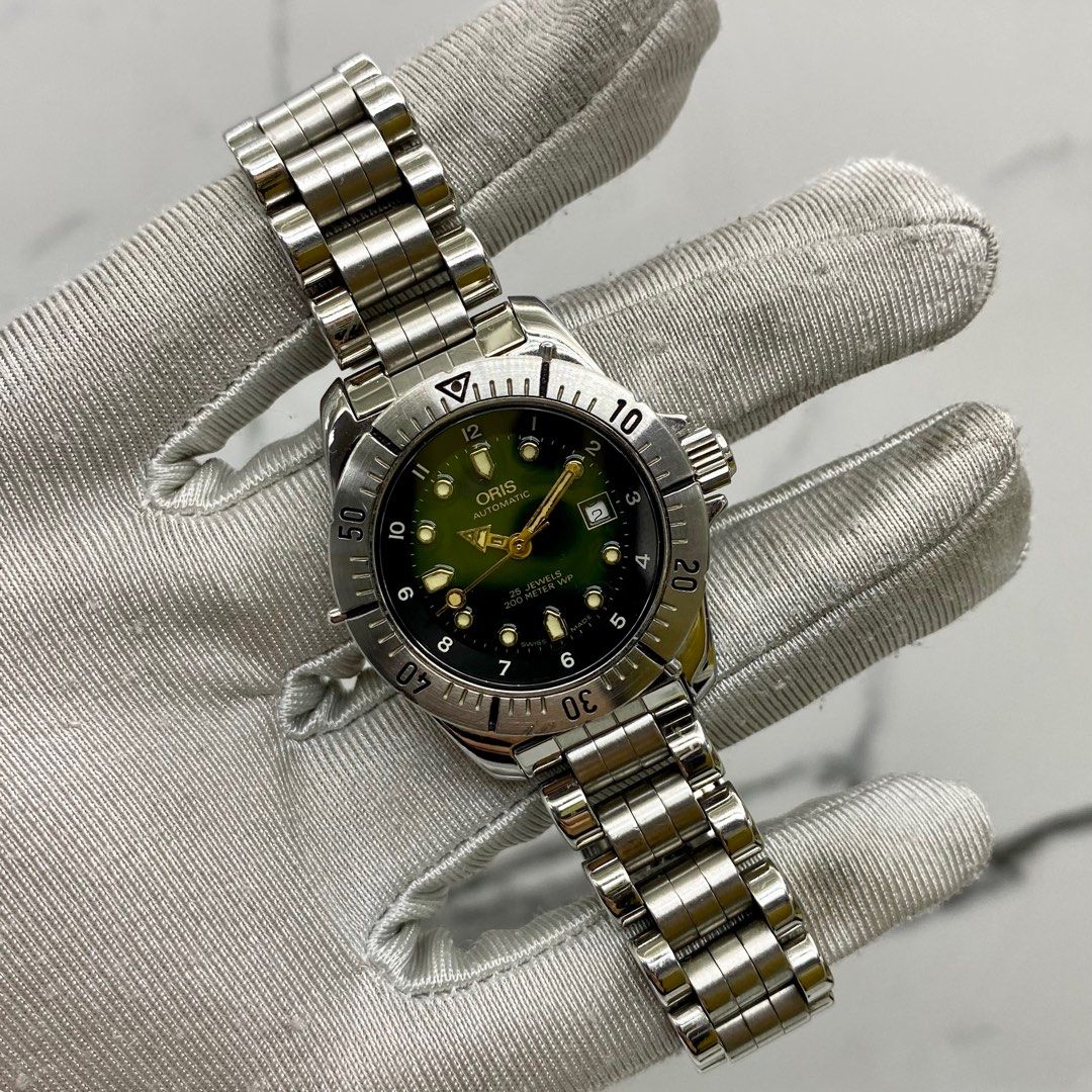 ORIS 7426 DIVER ROUND 25 STONE AUTOMATIC LADIES WATCH 227036796 ...