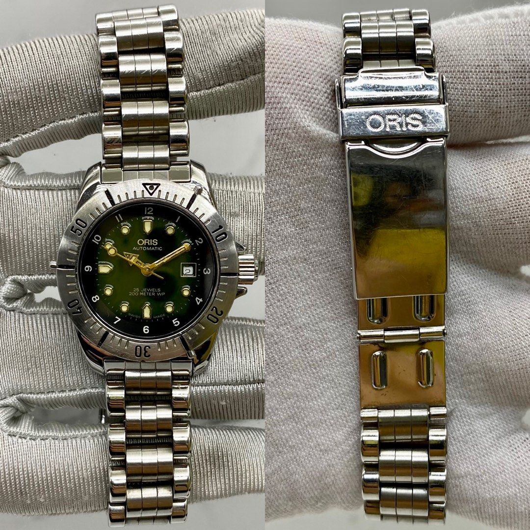 ORIS 7426 DIVER ROUND 25 STONE AUTOMATIC LADIES WATCH 227036796 ...