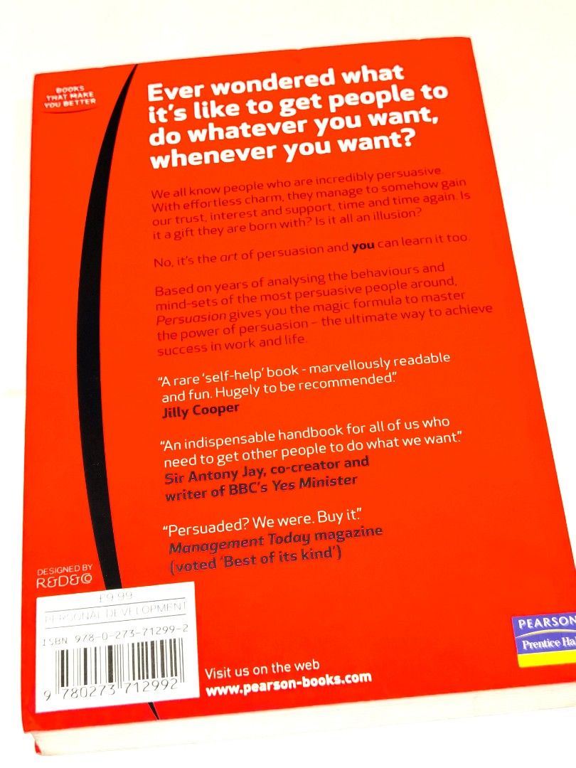 PERSUASION The Art Of Influencing People Book By James Borg, Hobbies ...