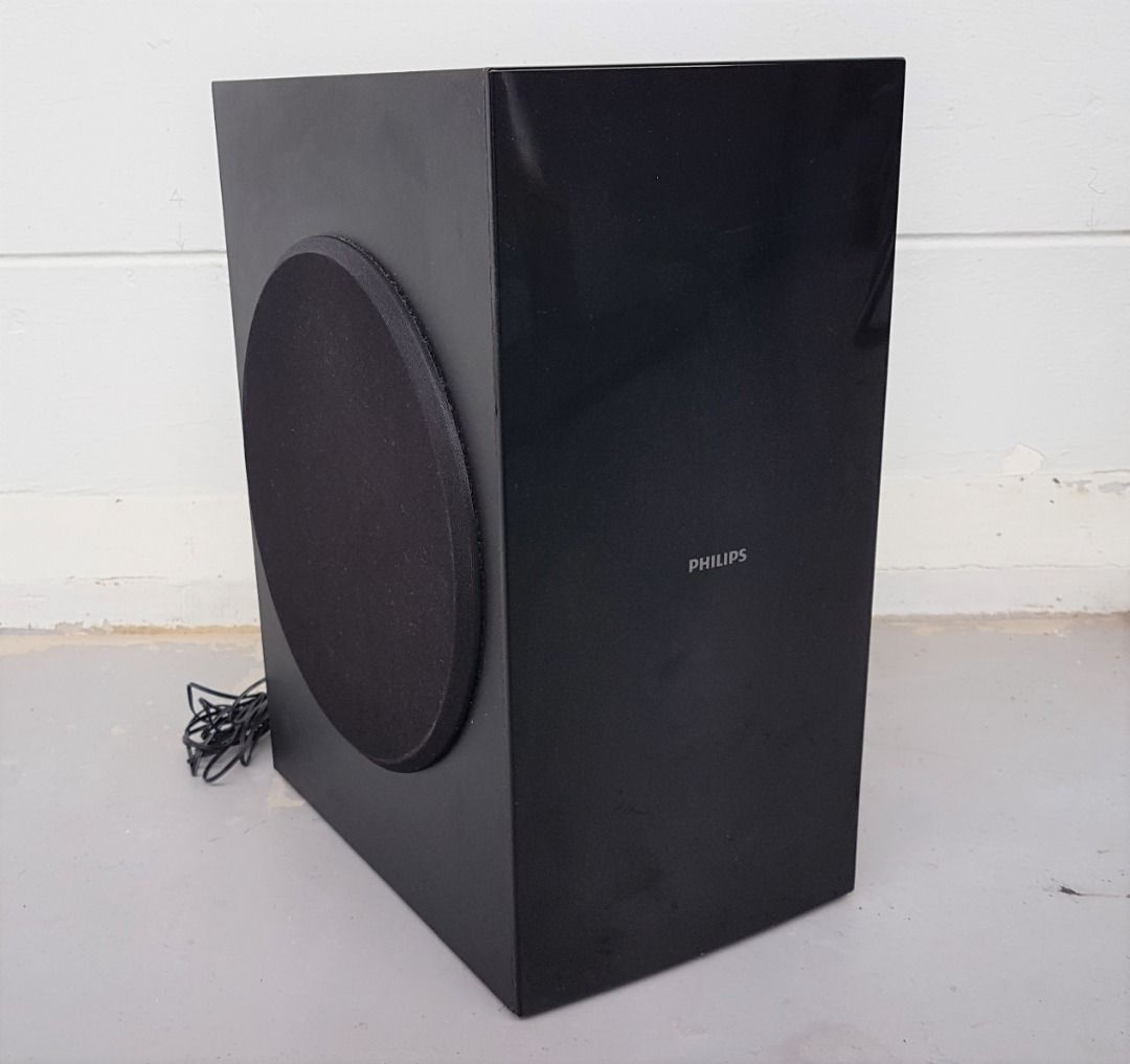 Philips Subwoofer, Model HTB7150 Passive Subwoofer, 120 Watts, Bass ...