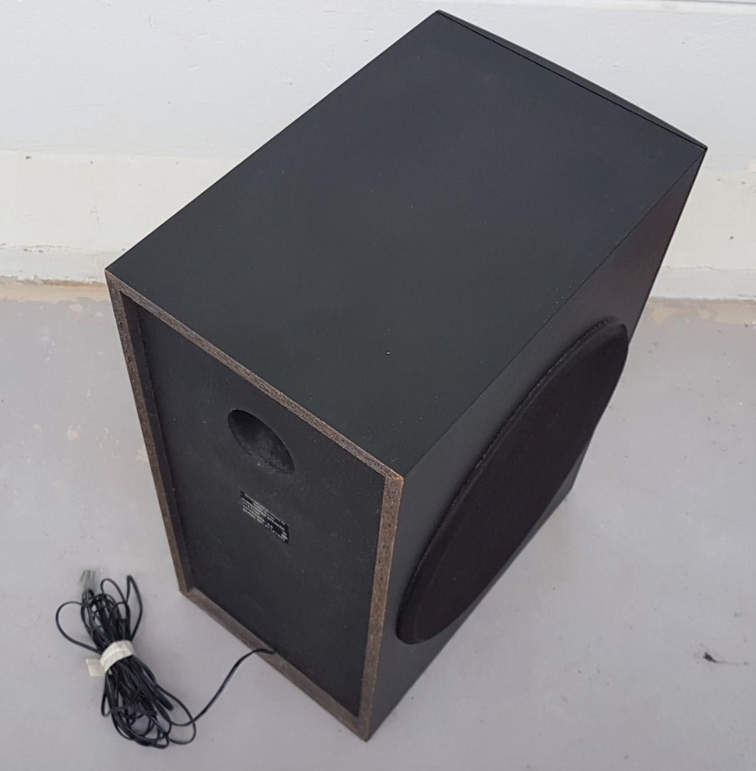 Philips Subwoofer, Model HTB7150 Passive Subwoofer, 120 Watts, Bass ...