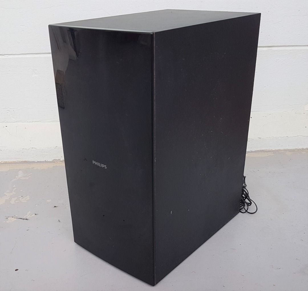 Philips Subwoofer, Model HTB7150 Passive Subwoofer, 120 Watts, Bass ...