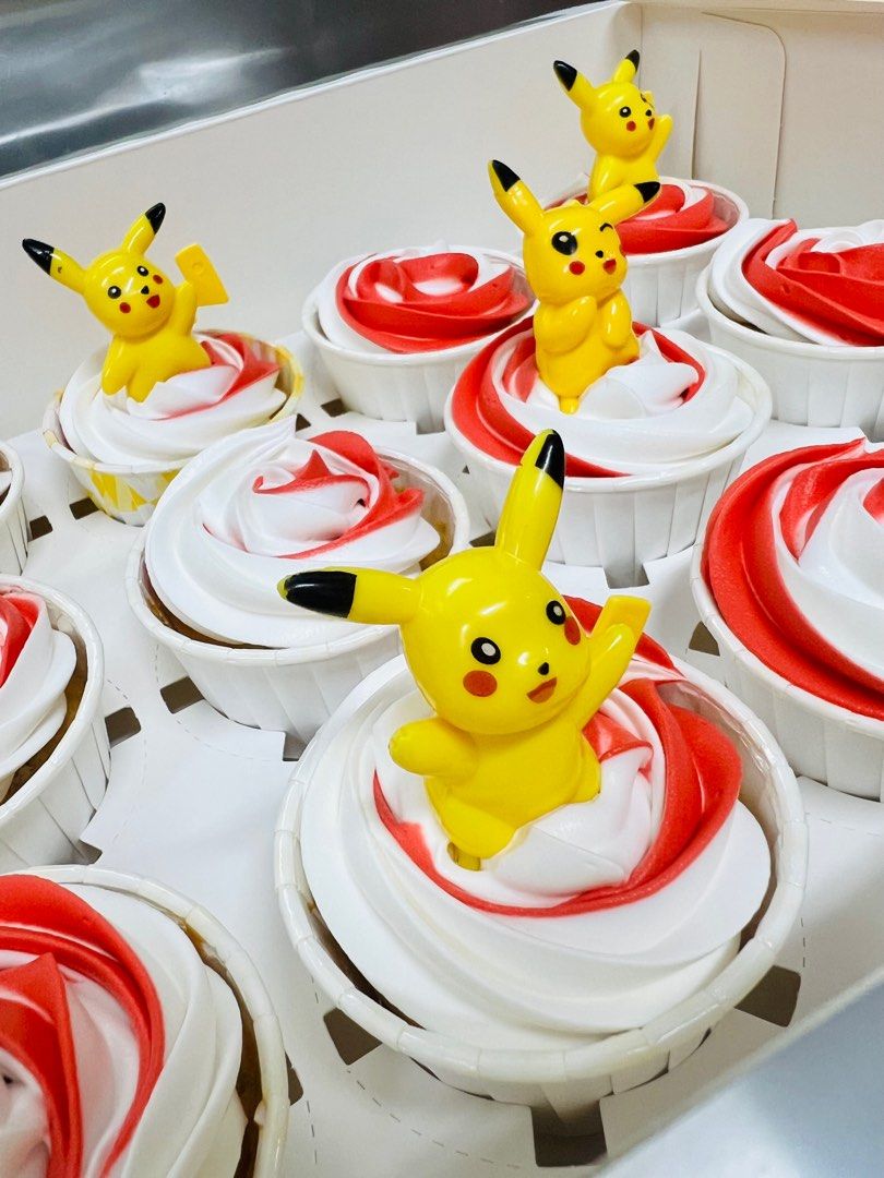 Pikachu cupcakes pokemon, Food & Drinks, Homemade Bakes on Carousell