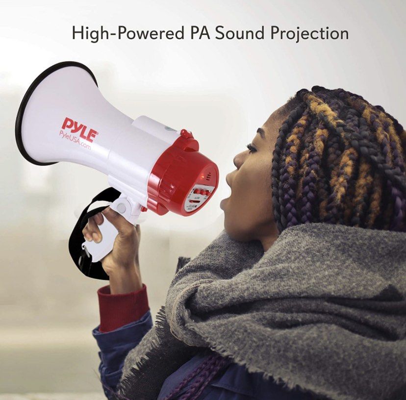 PMP30 Pyle Pro Professional Megaphone/Bullhorn with Siren, Audio, Other ...