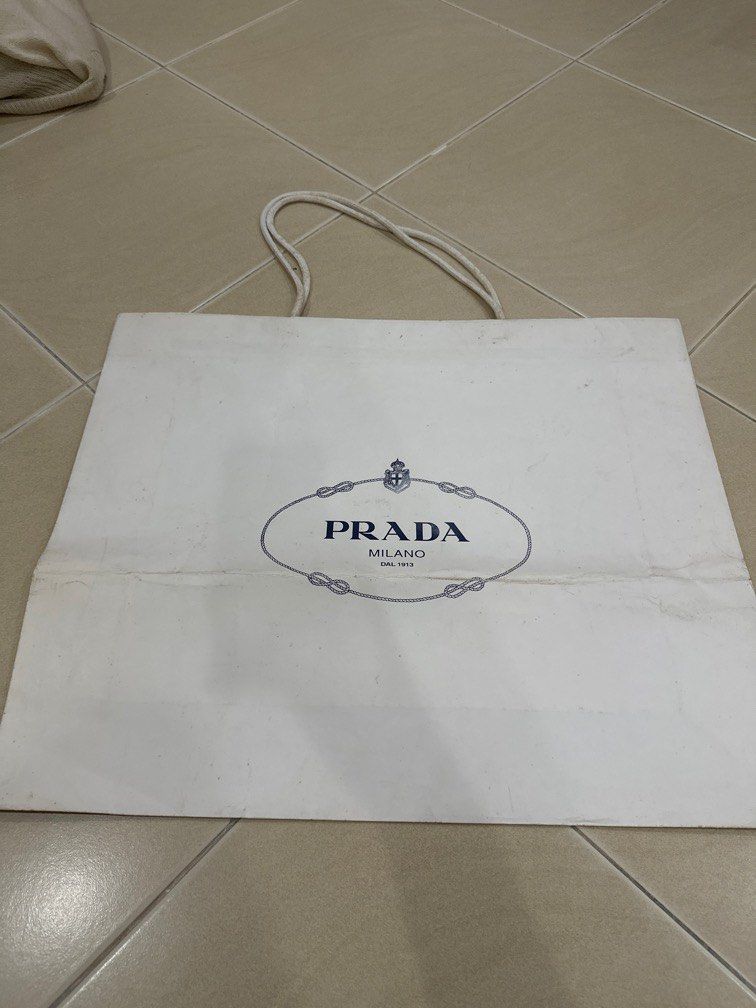 Prada Paper Bag, Men's Fashion, Activewear on Carousell