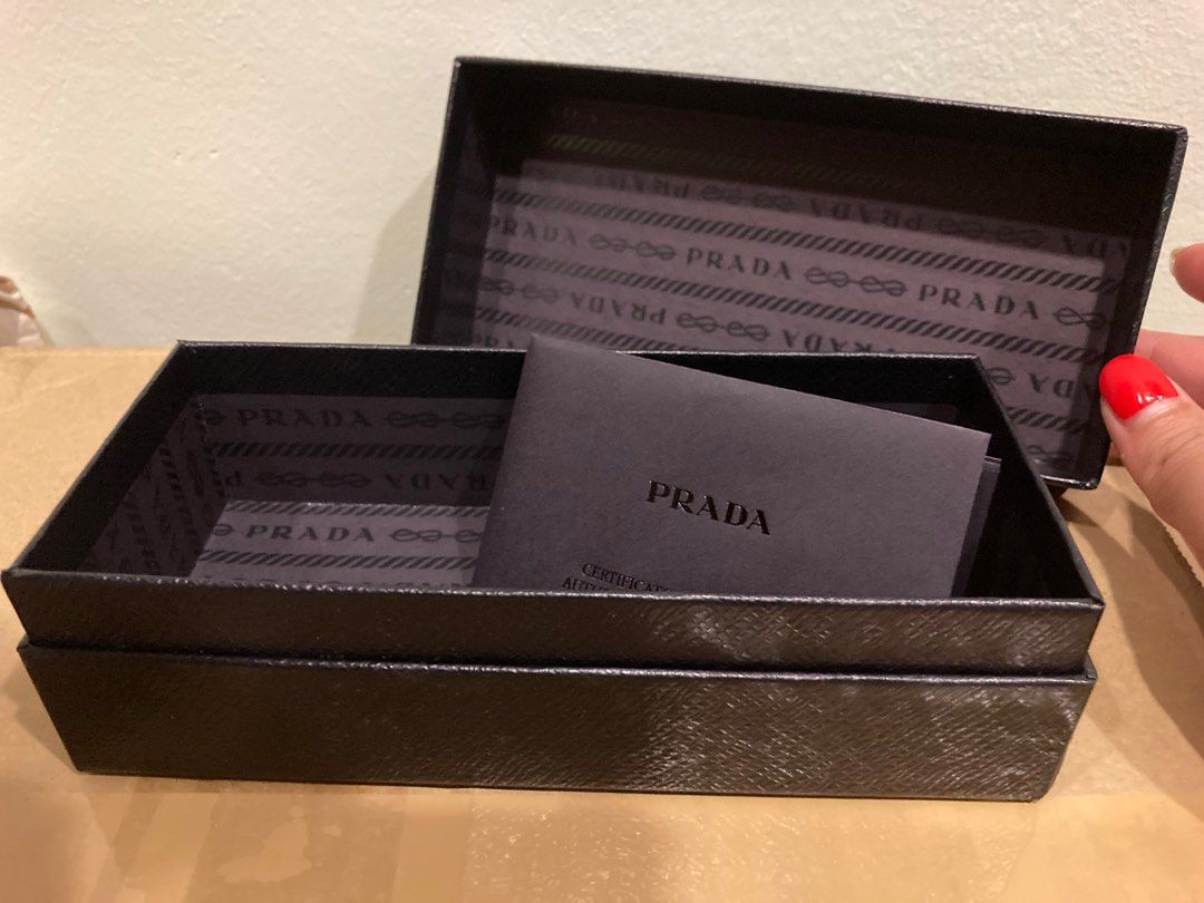 Prada Sunglasses Box with Cert, Luxury, Accessories on Carousell