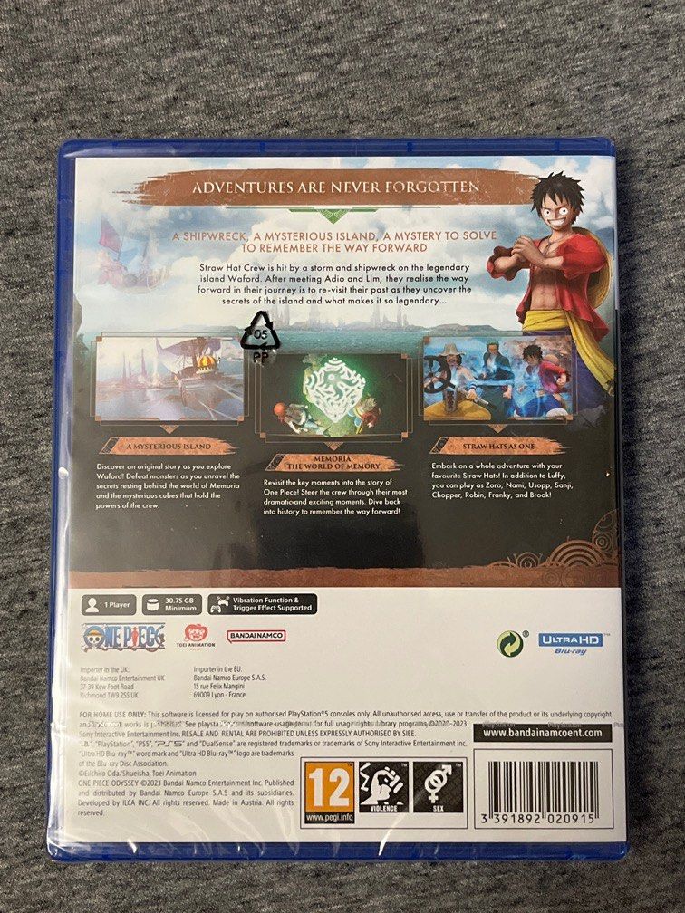PS5 One Piece Odyssey game, Video Gaming, Video Games, PlayStation on ...