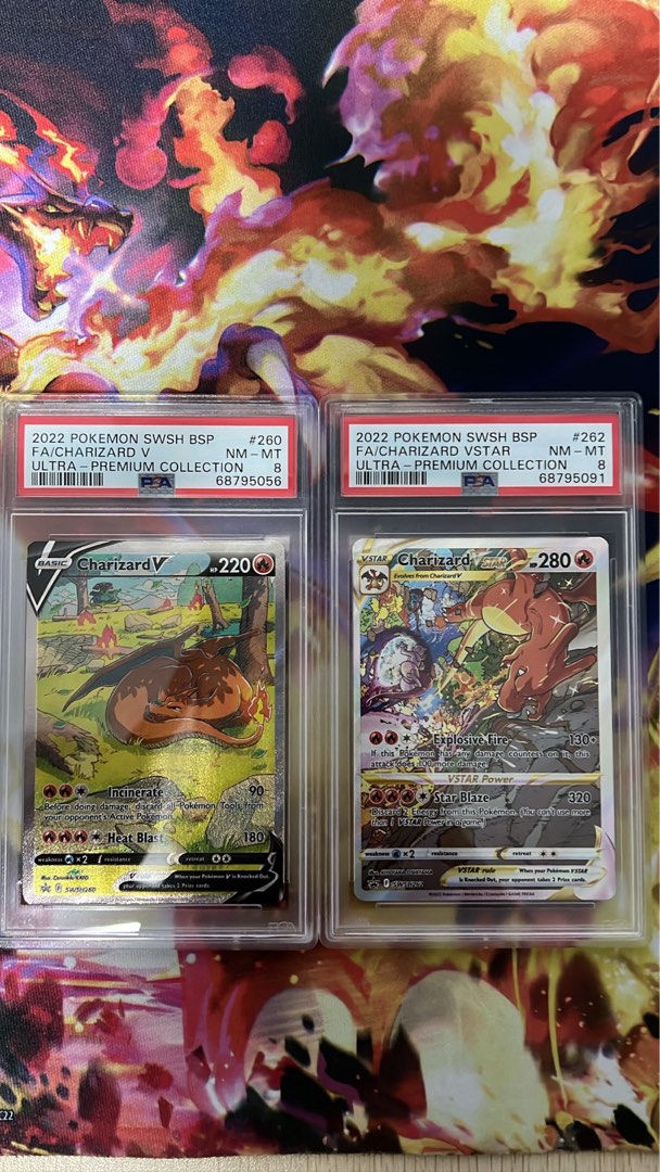 PSA 8 Charizard UPC Promo cards, Hobbies & Toys, Toys & Games on Carousell