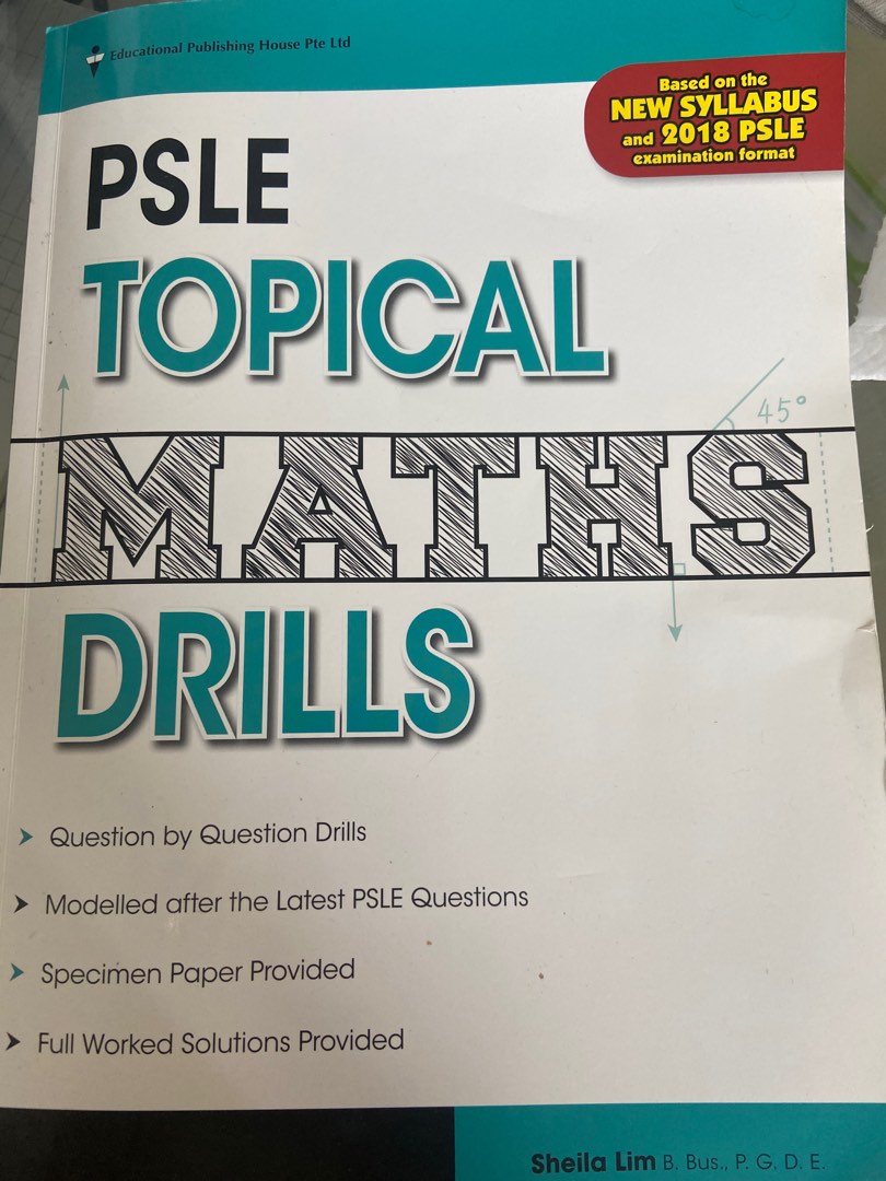 Psle math book (PSLE Topical Maths drills), Hobbies & Toys, Books ...
