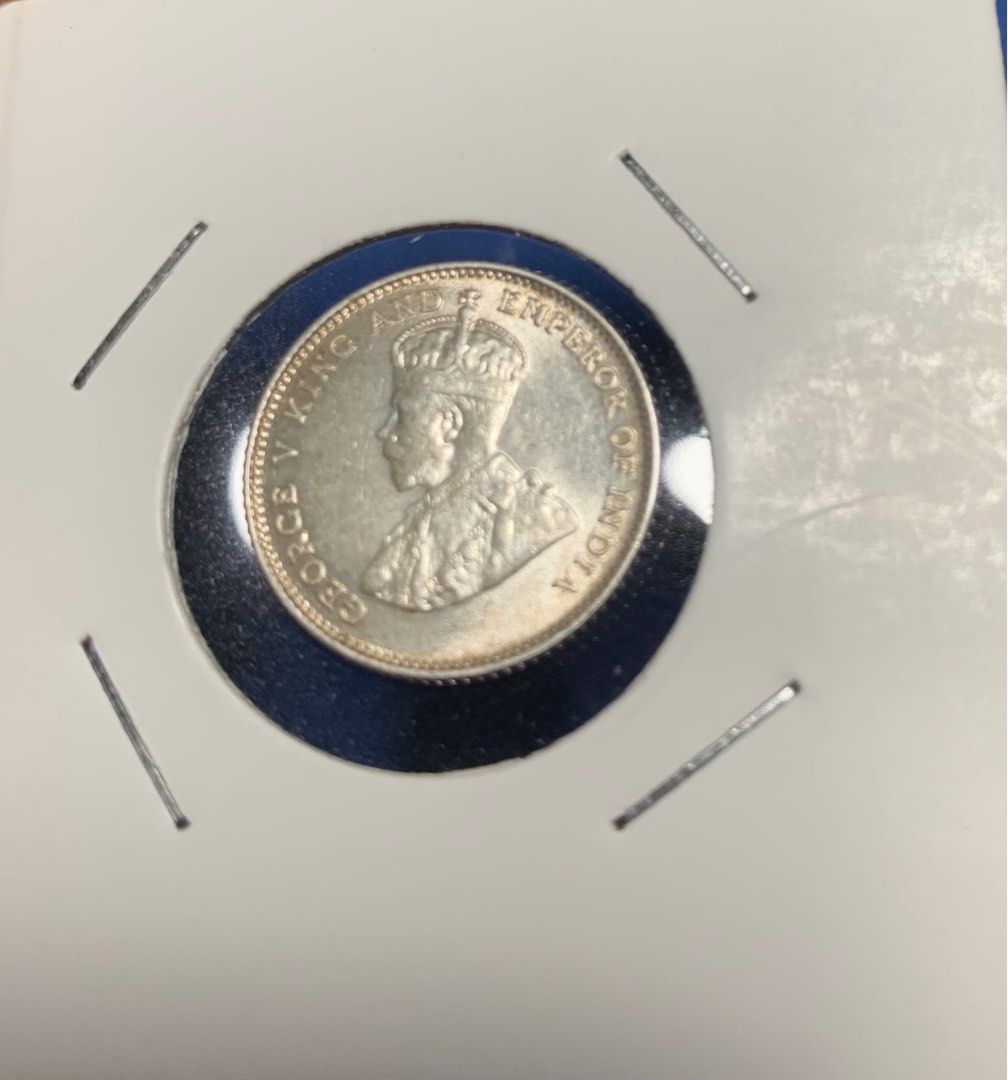 Rare - King George V 10 Cents Coin Straits Settlements 1927, Hobbies ...