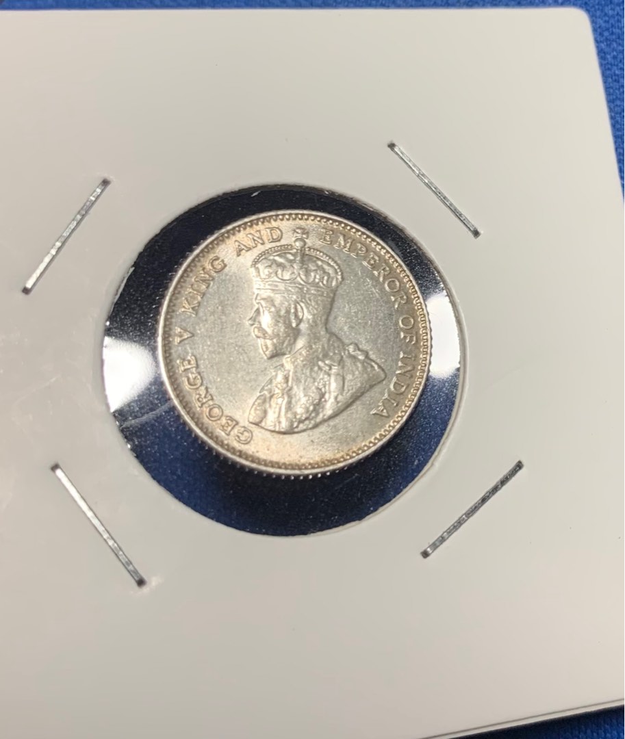 Rare - King George V 10 Cents Coin Straits Settlements 1927, Hobbies ...