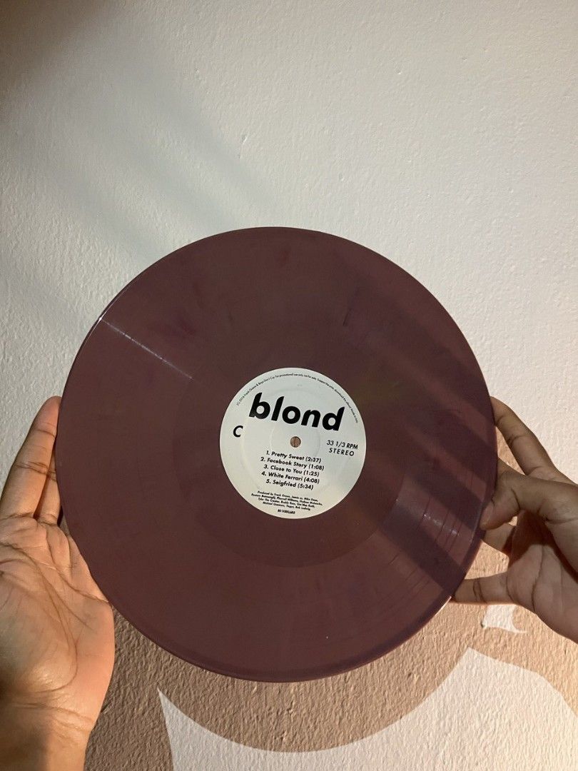 [RARE COLOURED VINYL] FRANK OCEAN BLOND 2LP | ORANGE MARBLED AND PURPLE ...