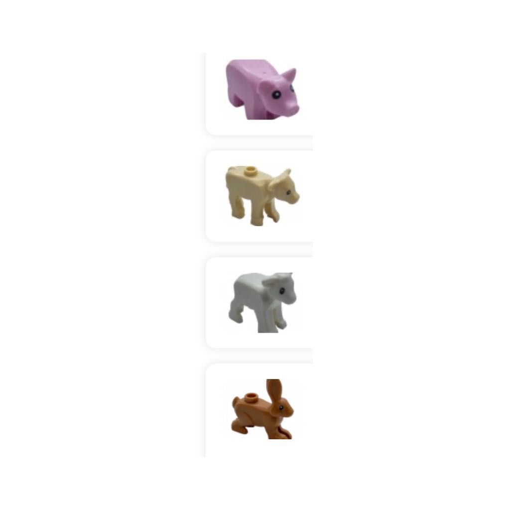 Real Lego Animals: Piglet, Lamb, Calf, Hare. Have 2 of each., Hobbies ...