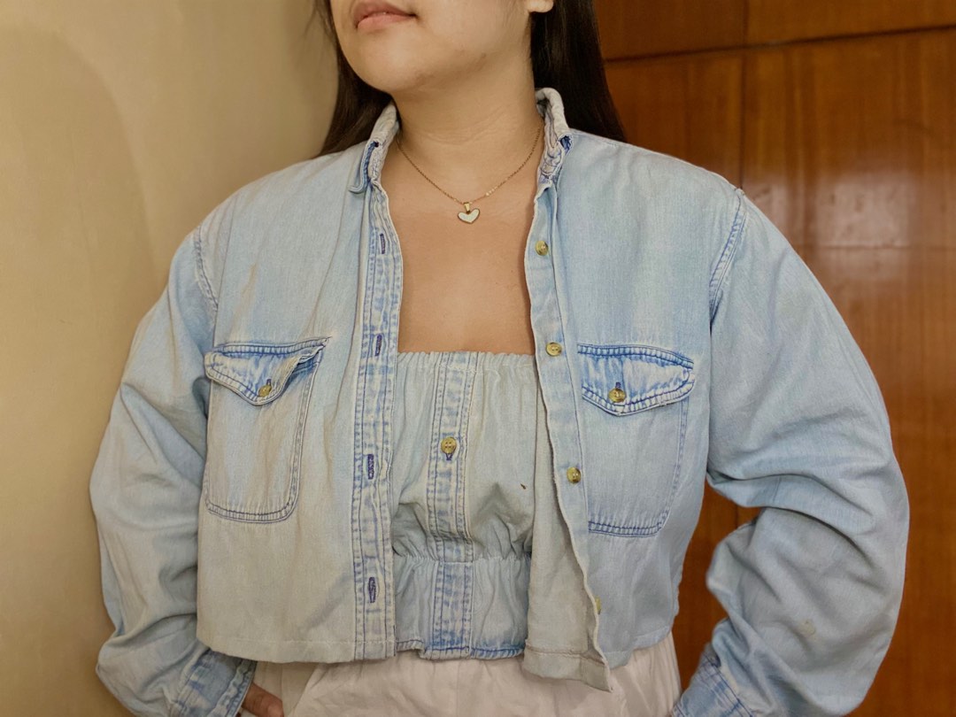 Recreated/Reworked Denim Top, Women's Fashion, Tops, Others Tops on ...