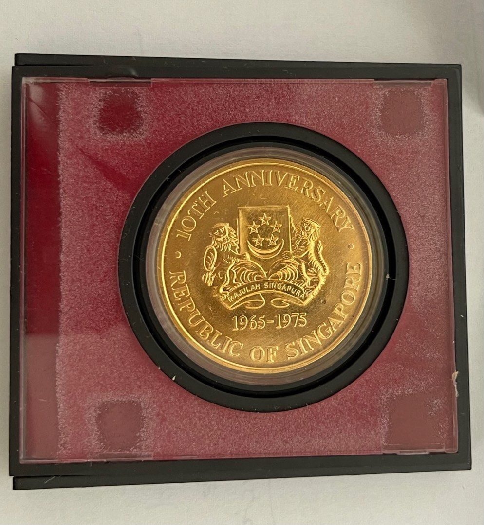 Republic of Singapore 10th Anniversary $500 Gold Coin, Hobbies & Toys, Memorabilia ...