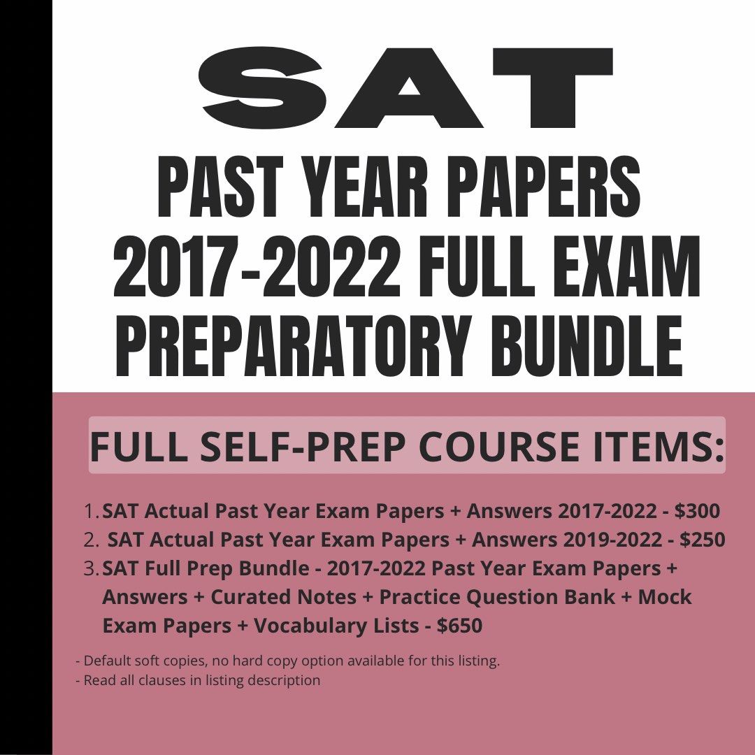 SAT ACTUAL PAST PAPERS & ANSWERS/SOLUTIONS 2017-2021 | PRACTICE PAPERS ...