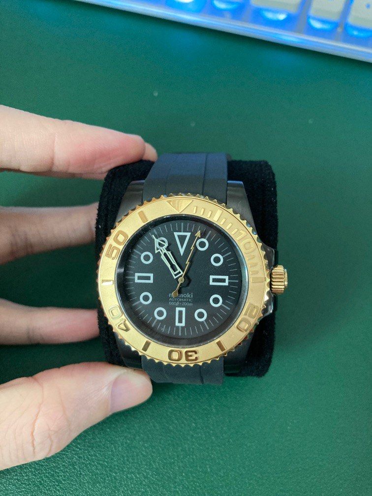 Seiko mod namoki mod gold stealth, Luxury, Watches on Carousell