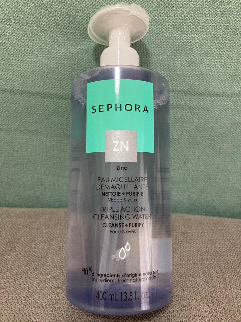 SEPHORA Triple Action Cleansing Water 400ml, Beauty & Personal Care ...
