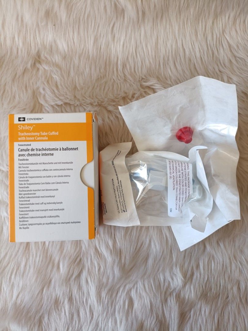 Shiley 8FEN Tracheostomy Tube Cuffed With Inner Cannula Fanestrated ...