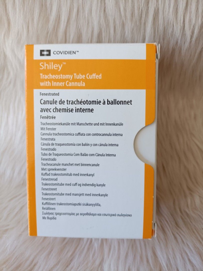 Shiley 8FEN Tracheostomy Tube Cuffed With Inner Cannula Fanestrated ...