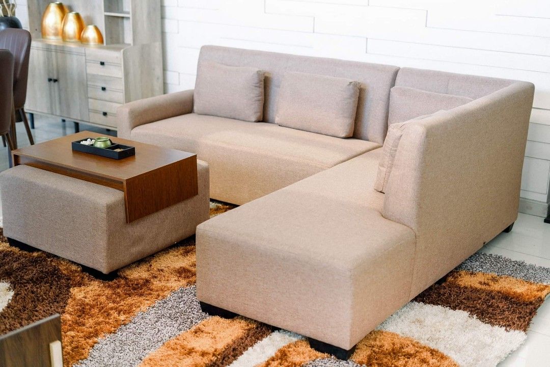 SIENNA SOFA SET WITH STOOL, Furniture & Home Living, Furniture, Sofas on Carousell