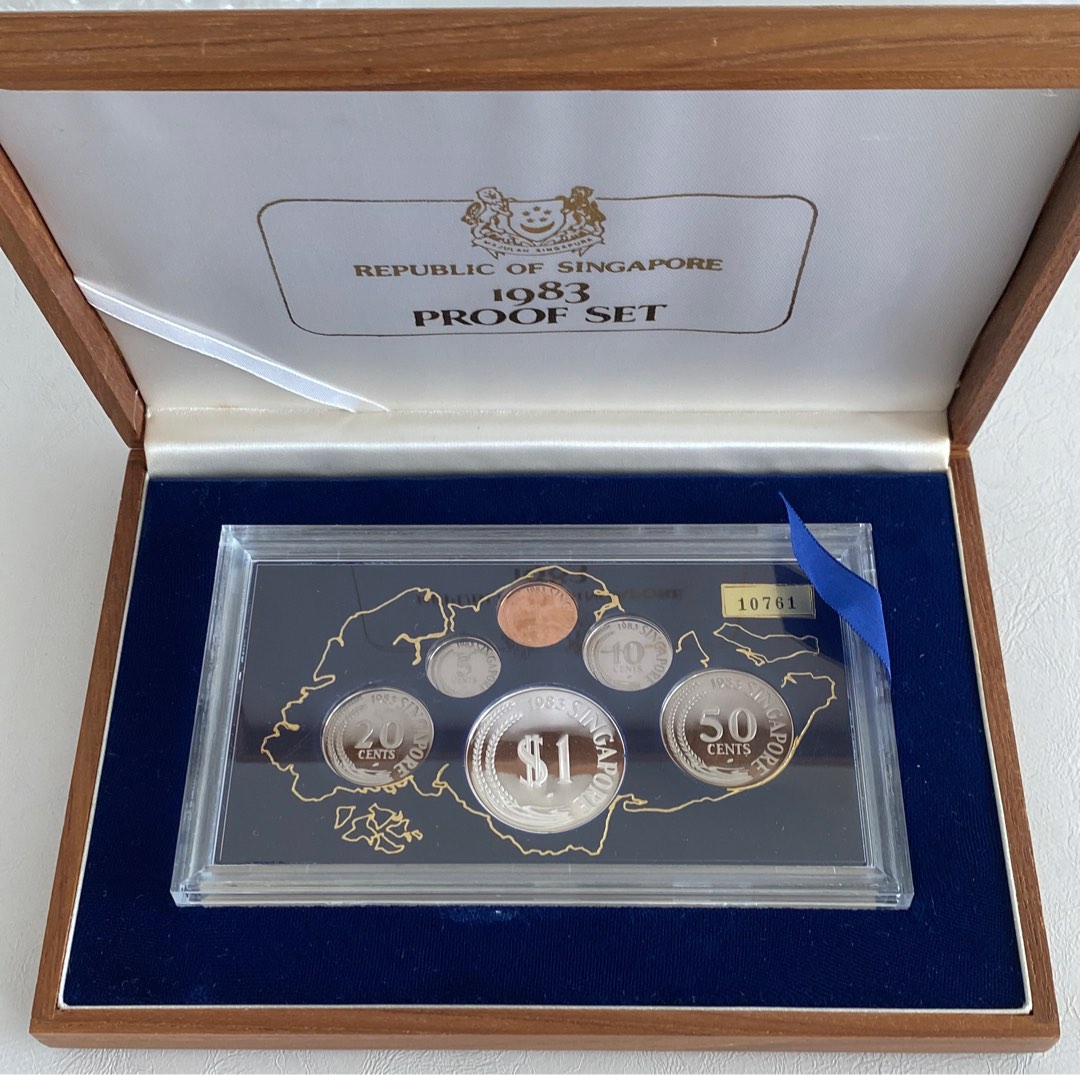 Singapore 1983 1c - $1 Proof set, Hobbies & Toys, Memorabilia & Collectibles, Currency on Carousell