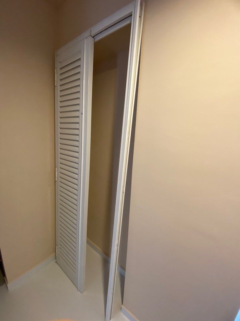 Sliding PVC bifold storeroom door, Furniture & Home Living, Bathroom ...