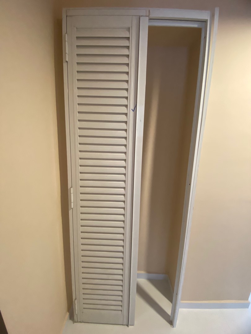 Sliding PVC bifold storeroom door, Furniture & Home Living, Bathroom ...