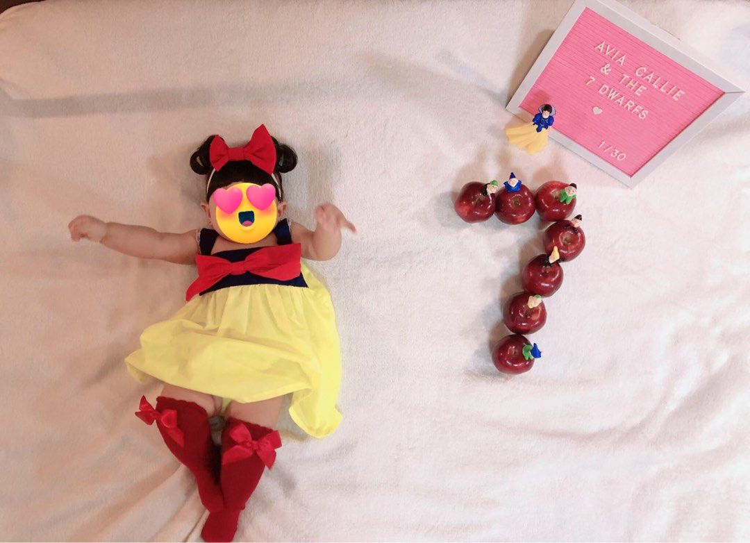 Snow white milestone costume, Babies & Kids, Babies & Kids Fashion on ...