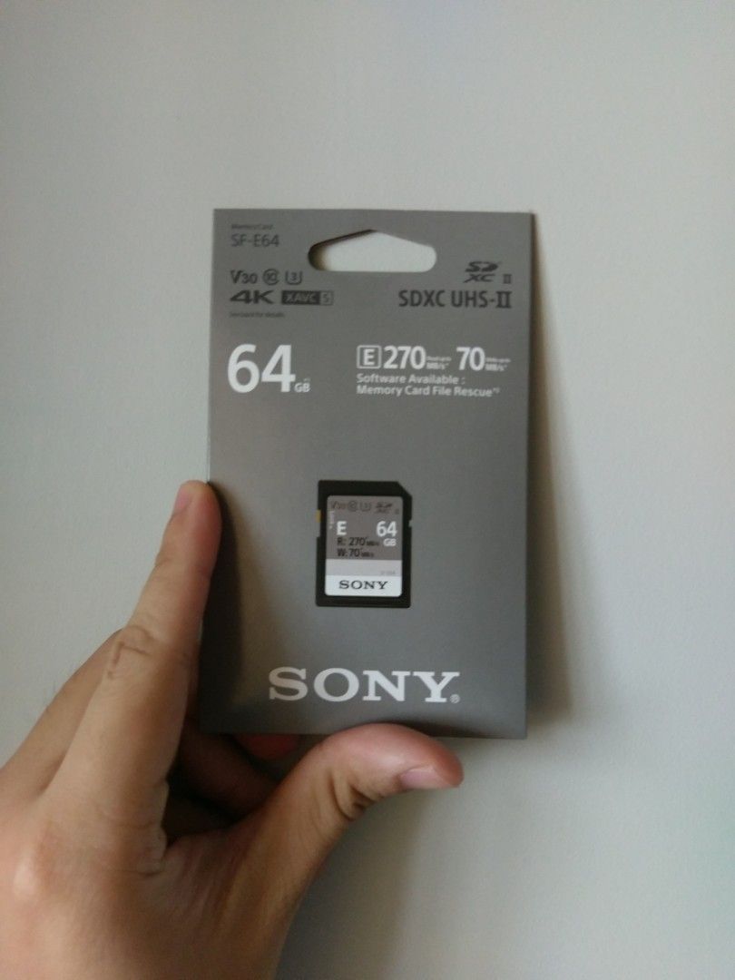 Sony 64gb SD card, Photography, Photography Accessories, Other ...