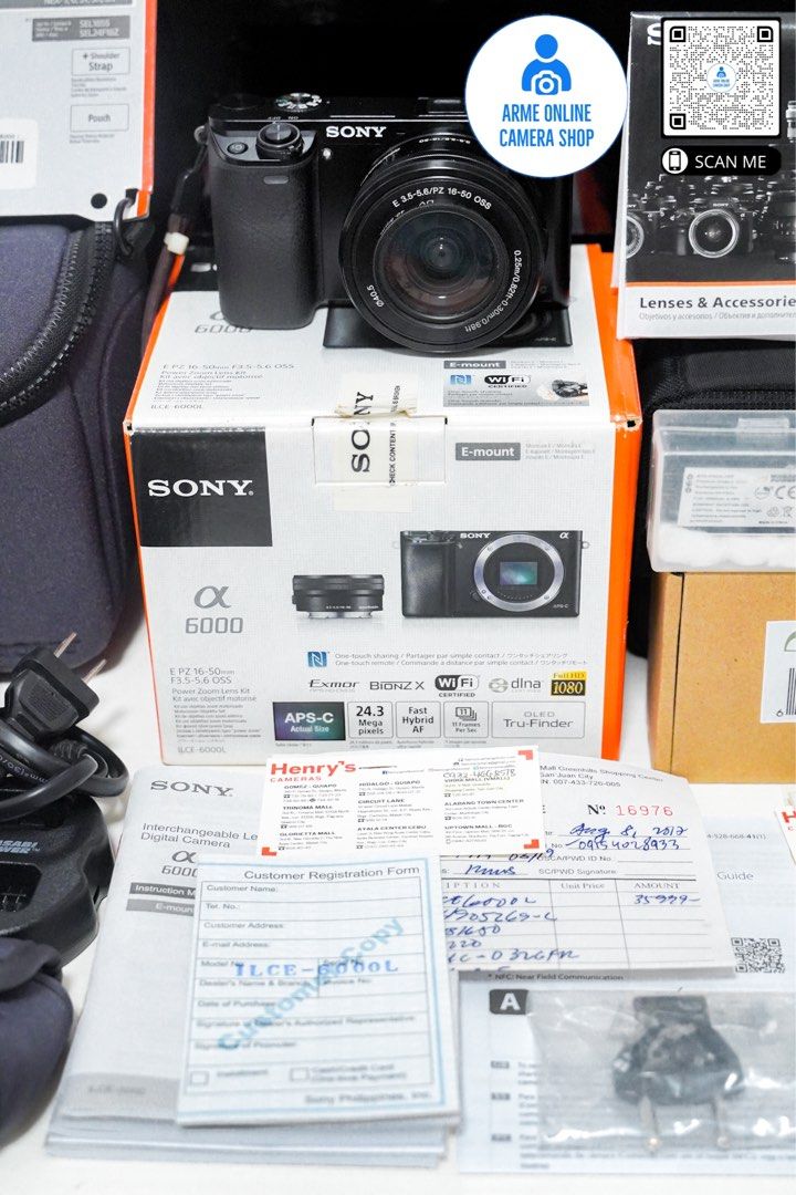 Sony A6000 Complete Boxed Package 3 Batteries, Sandisk Ultra 32GB ...