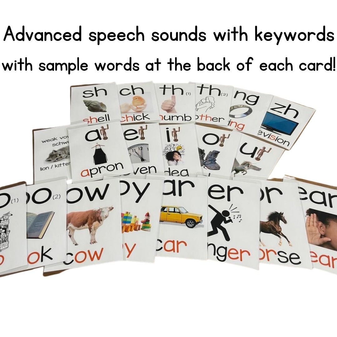 Speech sound Cards by Singapore preschool educators, Hobbies & Toys ...