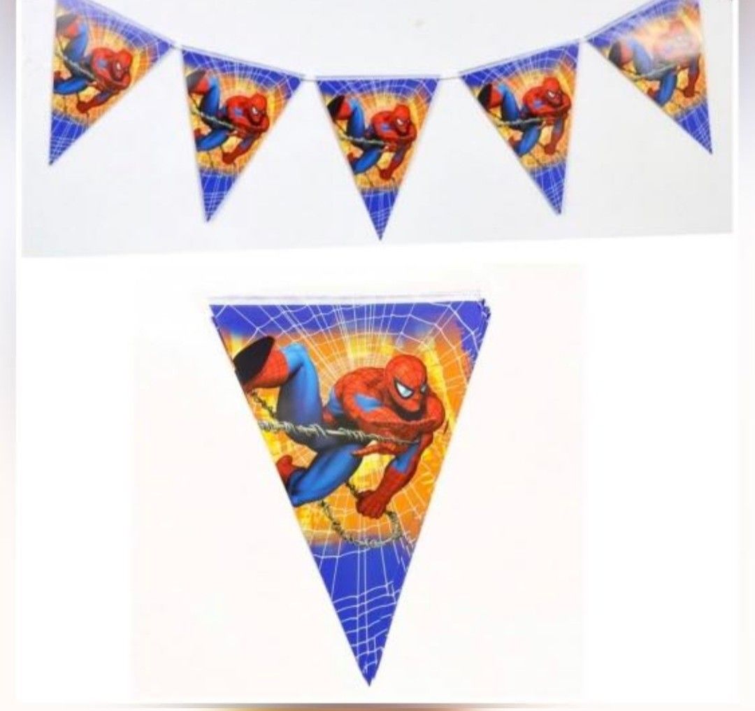 Spiderman Birthday Party Happy Banner, Hobbies & Toys, Toys & Games on ...