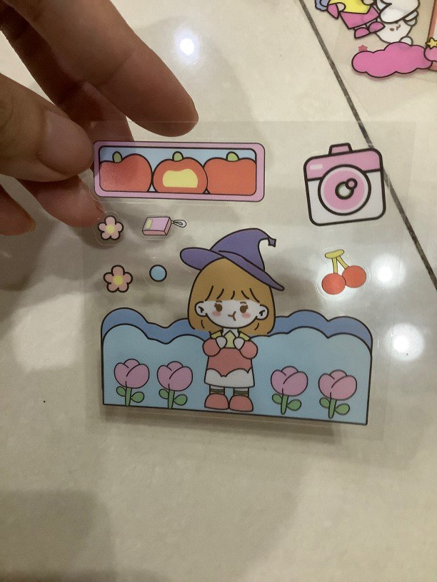 Sticker untuk anak kualitas bagus waterproof stiker transparan, Buku ...