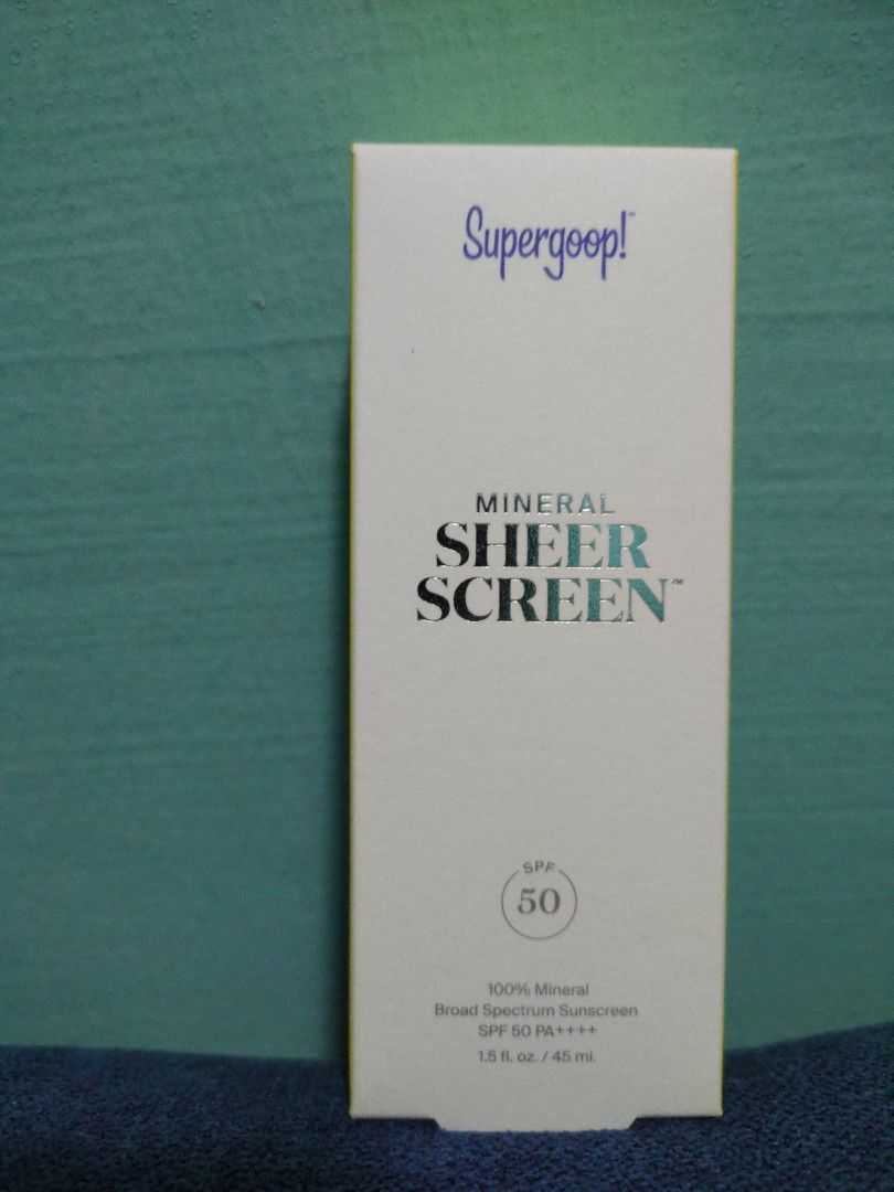 Supergoop! mineral sheer screen 45ml, Beauty & Personal Care, Face ...